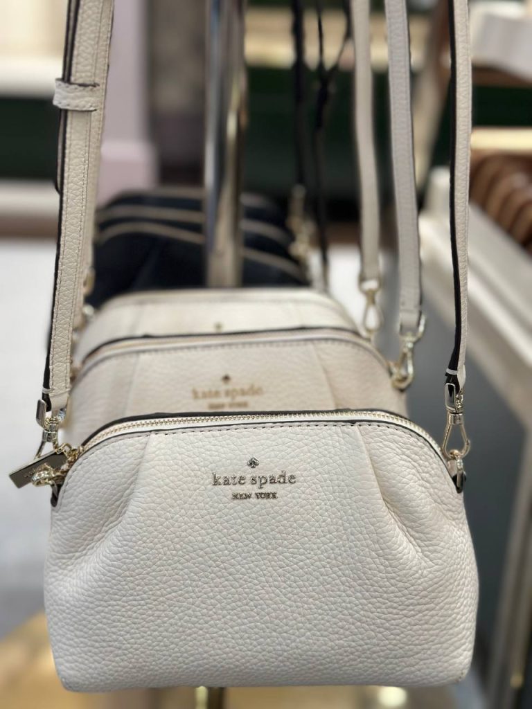 (Pre Order) Kate Spade dumpling convertible crossbody in parchment - Amory