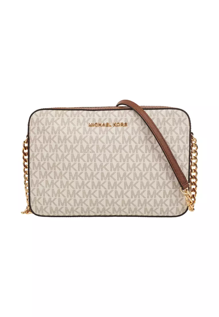 Michael Kors jsi large ew crossbody in signature vanilla - Amory