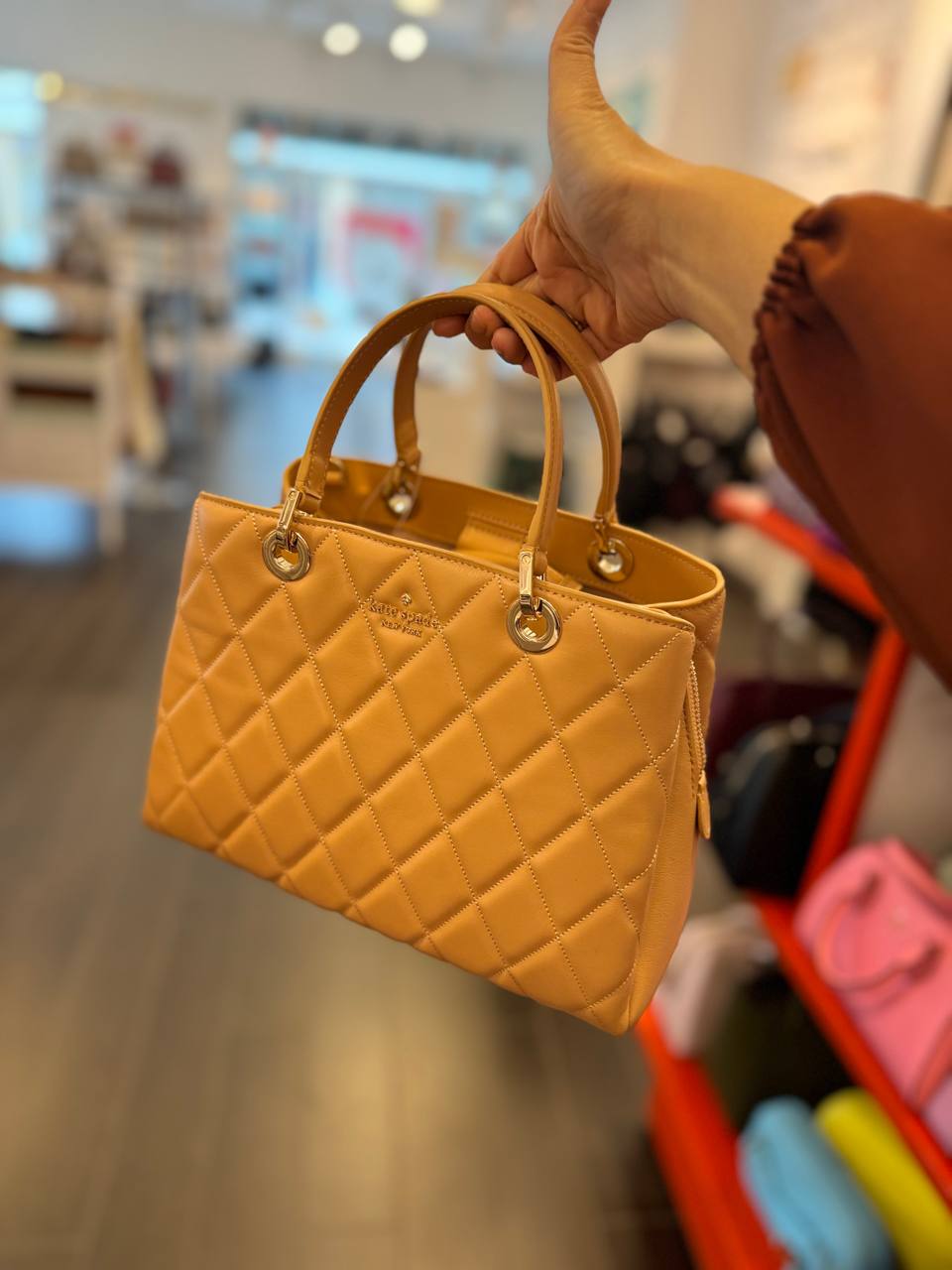 (Pre Order) Kate Spade carey sullivan satchel in tiramisu - Amory