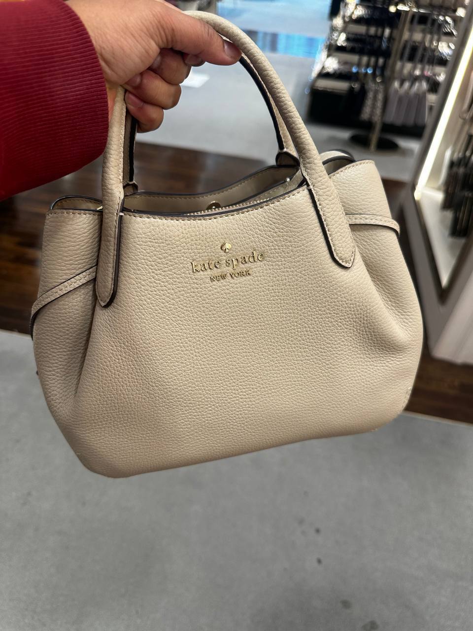 (Pre Order) Kate Spade Small Dumpling Satchel in Light Sand - Amory