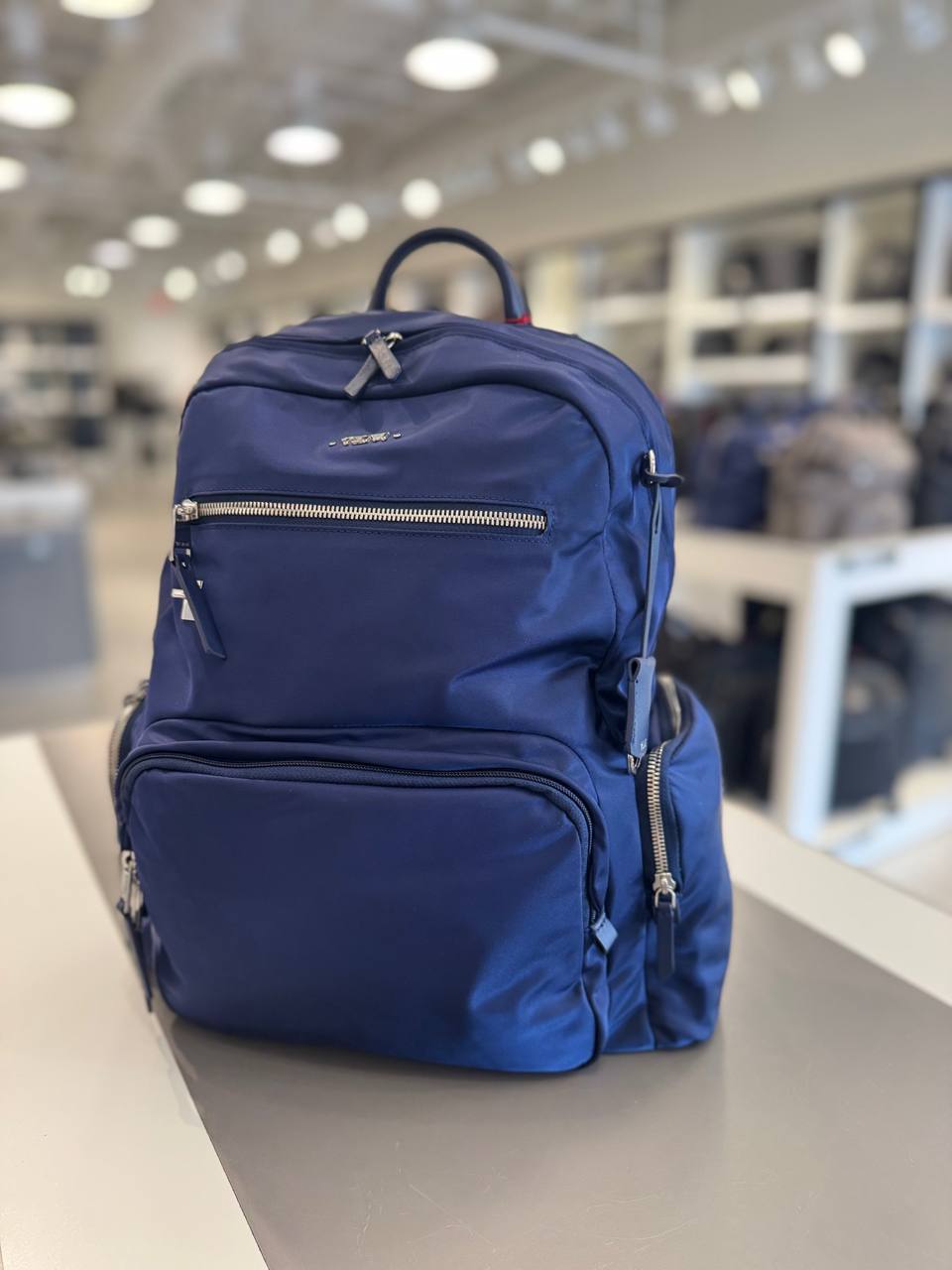(Pre Order) tumi caren backpack in navy - Amory