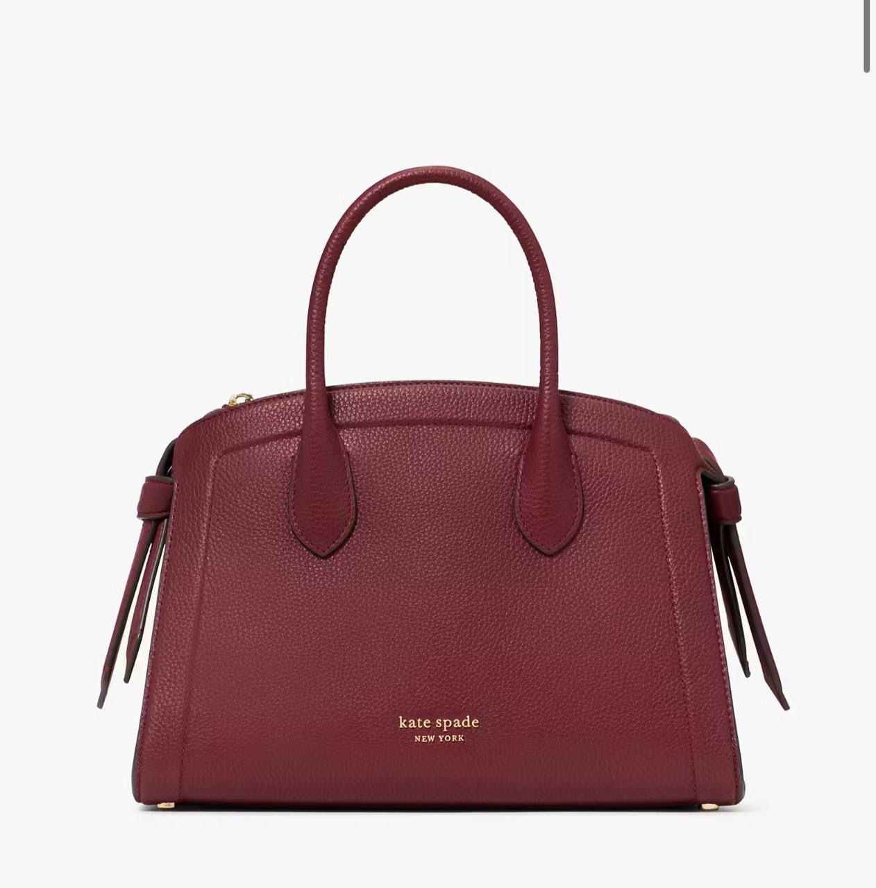 (Pre Order) Kate Spade Knott Medium Satchel in Cordovan - Amory