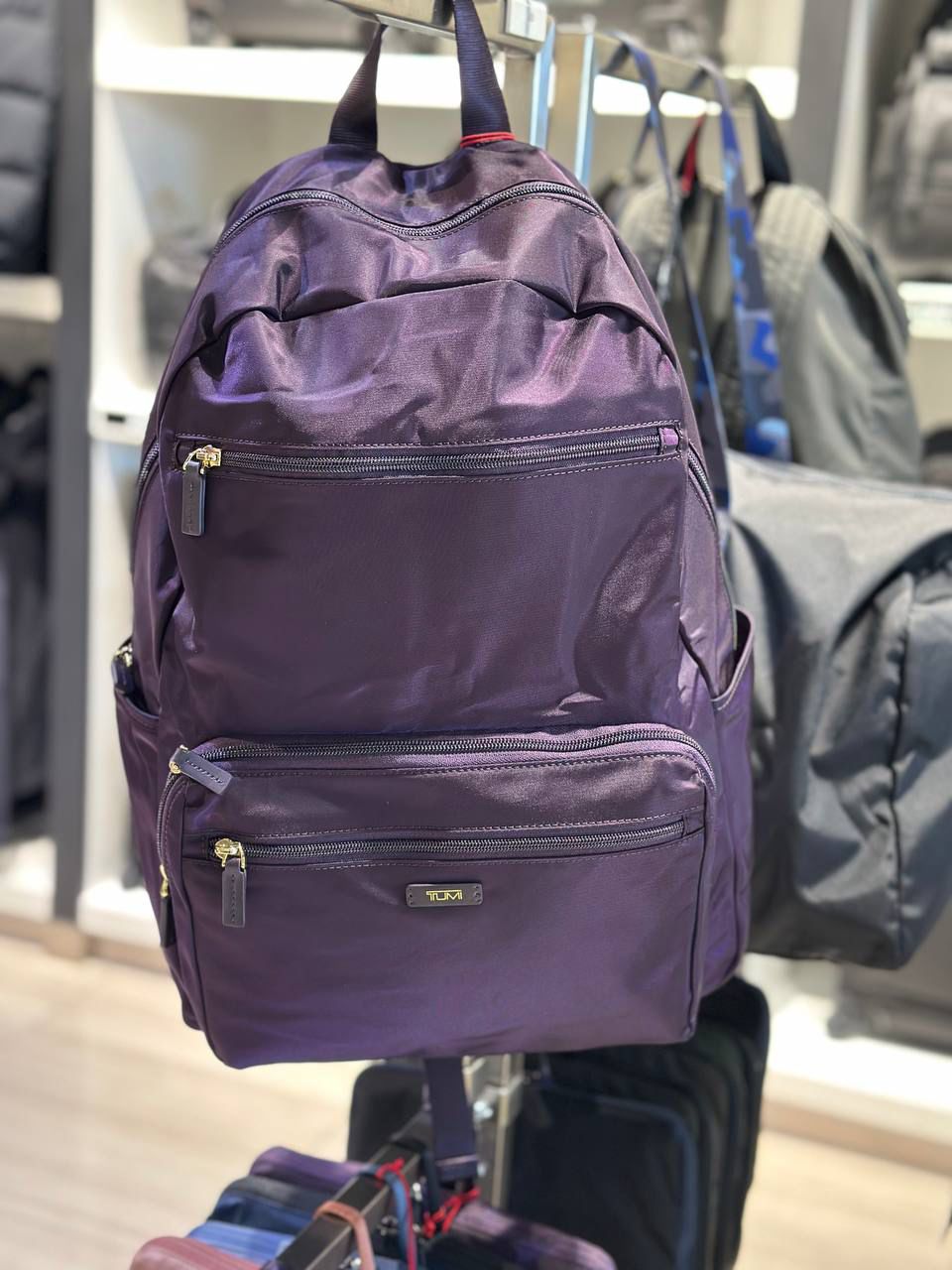 (Pre Order) tumi packable backpack in purple - Amory